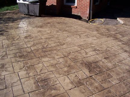 Stamped Concrete Slate Textures - Great Plains Concrete