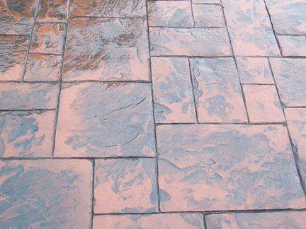 Stamped Concrete Slate Textures - Great Plains Concrete