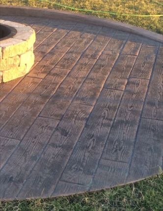 Stamped Concrete Wood Plank Texture - Great Plains Concrete